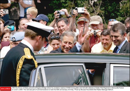 Hrh Prince Wales Pictured Pegasus Bridge Editorial Stock Photo - Stock ...
