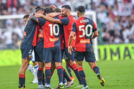 Team Genoa Celebrates After Scoring Goal Editorial Stock Photo - Stock ...