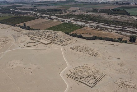General View Archaeological Zone Caral Civilization Editorial Stock ...