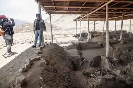 People Visit Archaeological Zone Caral Civilization Editorial Stock ...