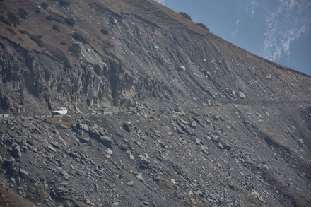 Visitors Explore Waterfall Pir Panjal Pass Editorial Stock Photo ...