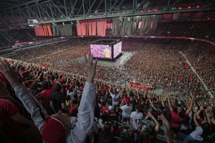 Hundreds Atletico Paranaense Fans Watch 2022 Editorial Stock Photo ...