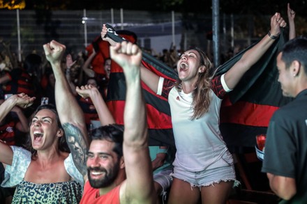 Flamengo Fans Celebrate Flamengos Victory Copa Editorial Stock Photo ...