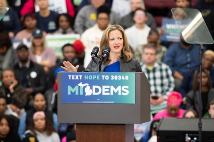 Michigan Secretary State Jocelyn Benson Speaking Editorial Stock Photo ...