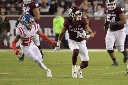 Texas Aggies Wide Receiver Moose Muhammad Editorial Stock Photo - Stock ...