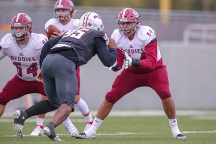 Henderson State University Reddies Offensive Line Editorial Stock Photo ...
