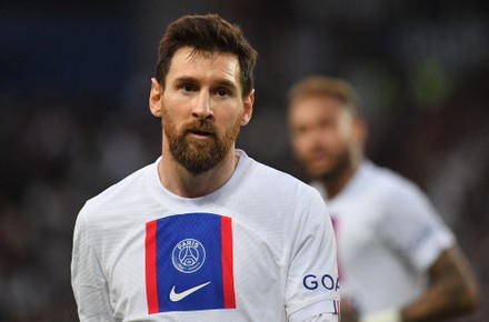 Paris Saintgermains Lionel Messi During French Editorial Stock Photo ...