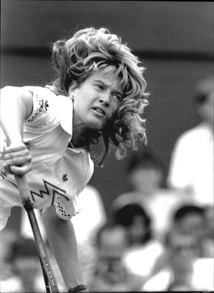 Steffi Graf Action Wimbledon 1988 Editorial Stock Photo - Stock Image ...