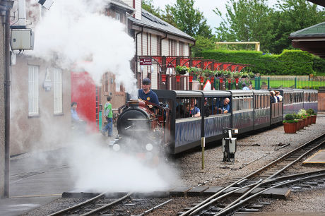Ravenglass Eskdale Railway Steam Locomotive River Editorial Stock Photo ...