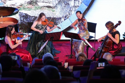 Artists String Quartet Perform During Chamber Editorial Stock Photo ...
