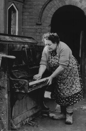 Flood Disaster 1953 Edna Alderwick Cleans Editorial Stock Photo - Stock ...