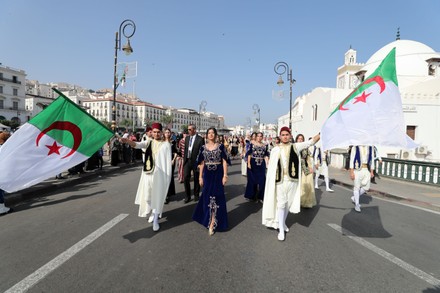 Algerian Women Wearing Traditional Clothes During Editorial Stock Photo ...
