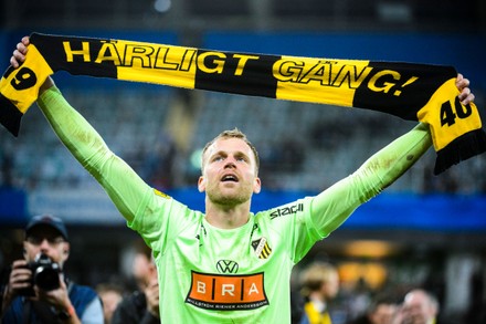 Peter Abrahamsson Bk Celebrates After Match Editorial Stock Photo ...