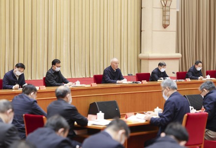Cai Qi Member Standing Committee Political Editorial Stock Photo ...
