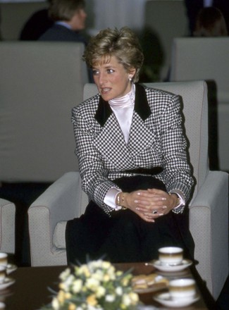 Princess Diana Visiting Raf Bruggen Royal Editorial Stock Photo - Stock ...