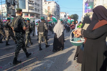 Members Palestinian Security Forces Take Part Editorial Stock Photo ...