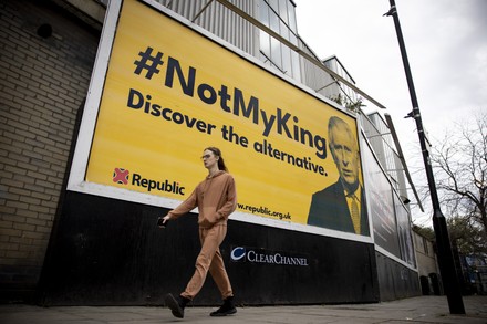 Woman Walks Past Antimonarchy Billboard Featuring Editorial Stock Photo ...