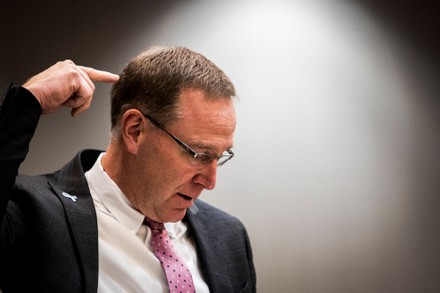 Kent County Prosecutor Christopher Becker Gestures Editorial Stock ...
