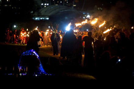 Perfomers Samhuinn Fire Festival Festival Modern Editorial Stock Photo ...