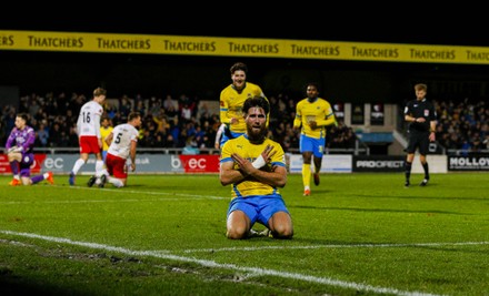 Hat Trick Goal Celebrations Aaron Jarvis Editorial Stock Photo - Stock ...