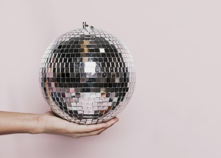 Front View Hand Held Disco Ball Editorial Stock Photo - Stock Image ...