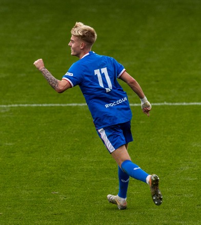 Rangers U19s Forward Ross Mccausland Celebrates Editorial Stock Photo ...