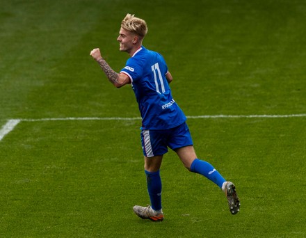 Rangers U19s Forward Ross Mccausland Celebrates Editorial Stock Photo ...