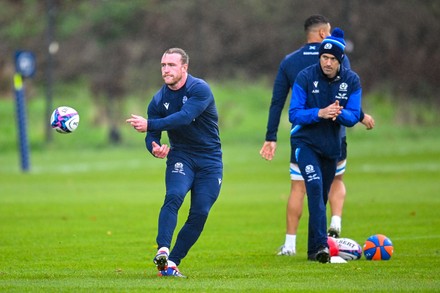 Scotland Team Huddle Before Training During Editorial Stock Photo ...