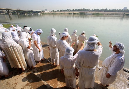 Follower Sabeanmandaean Community Takes Part Religious Editorial Stock ...