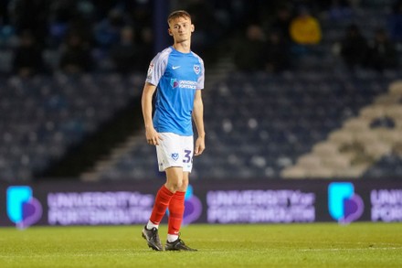 Portsmouth Defender Zak Swanson During Efl Editorial Stock Photo ...