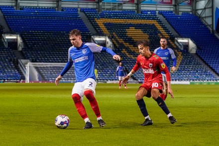 Portsmouth Defender Zak Swanson During Efl Editorial Stock Photo ...