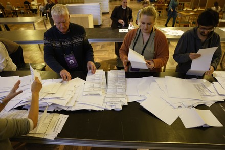 __COUNT__ Vote counting process at Aarhus Town Hall, Denmark - 01 Nov ...