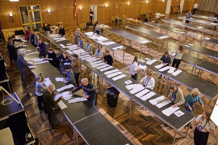 Vote Counting Process Takes Place Aarhus Editorial Stock Photo - Stock ...