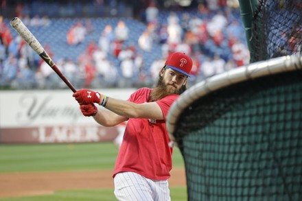 Philadelphia Phillies Brandon Marsh Action During Editorial Stock Photo ...
