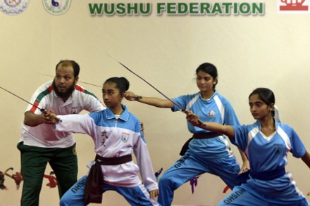 Students Learn Sword Handling Skills During Editorial Stock Photo ...