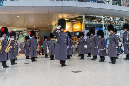 Band Coldstream Guards Perform Waterloo Station Editorial Stock Photo ...