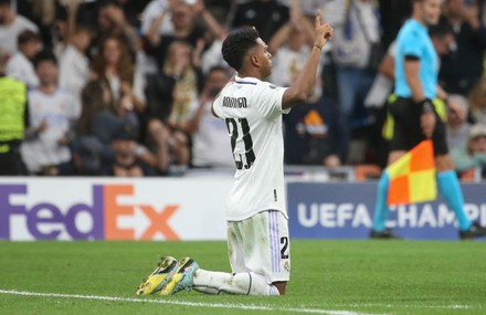 Celebration Goal Rodrygo Real Madrid During Editorial Stock Photo ...