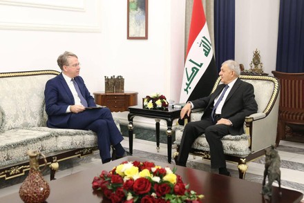 Iraqi President Abdul Latif Rashid Receives Editorial Stock Photo ...