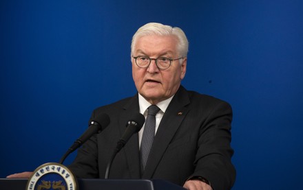 German President Frankwalter Steinmeier Speaks Alongside Editorial ...