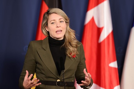 Canadian Foreign Minister Melanie Joly Gives Editorial Stock Photo ...