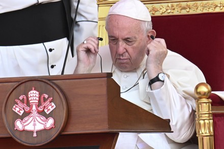 Pope Francis Delivers Speech After Tree Editorial Stock Photo - Stock ...