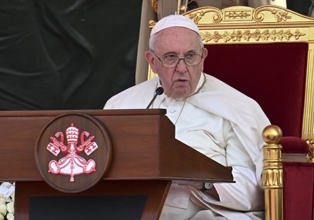 Pope Francis Delivers Speech After Tree Editorial Stock Photo - Stock ...