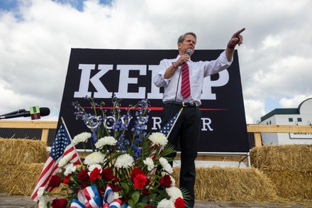 Governor Brian Kemp Speaks Reelection Rally Editorial Stock Photo ...