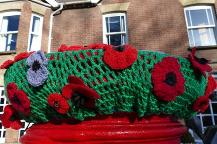 Poppy Post Box Topper On Display Editorial Stock Photo - Stock Image ...