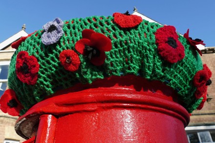 Poppy Post Box Topper On Display Editorial Stock Photo - Stock Image ...