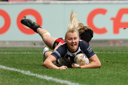 Tara Stanley England Scores Her Hattrick Editorial Stock Photo - Stock ...