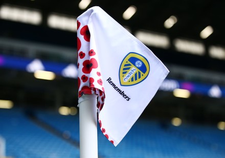 Leeds United Remembrance Poppy Corner Flag Editorial Stock Photo ...