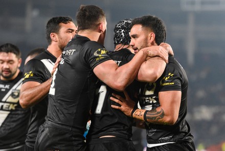 Briton Nikora New Zealand Celebrates Try Editorial Stock Photo - Stock ...