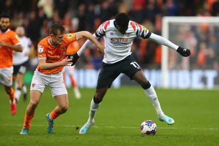 Blackpools Callum Connolly Elijah Adebayo Luton Editorial Stock Photo ...