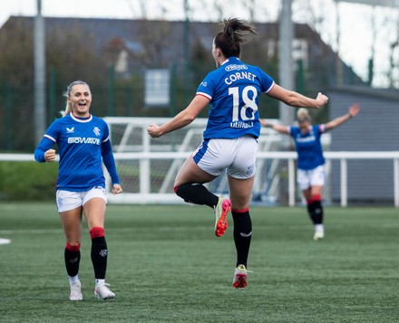 Rangers Womens Midfielder Chelsea Cornet Celebrates Editorial Stock ...